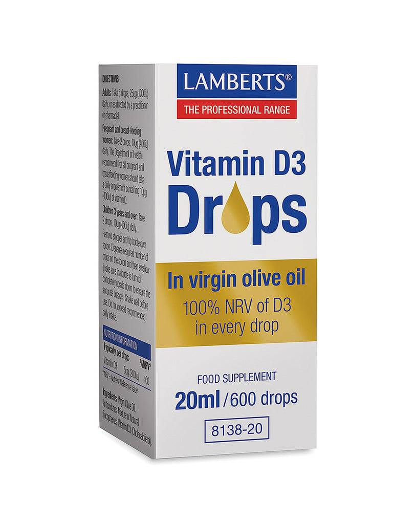 Lamberts Vitamin D3 Drops * 20 ML – Pharmawest