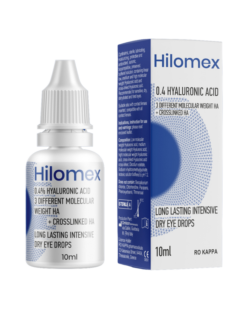 Hilomex 0.4% Hyaluronic Acid Eye Drops*10 ml – Pharmawest