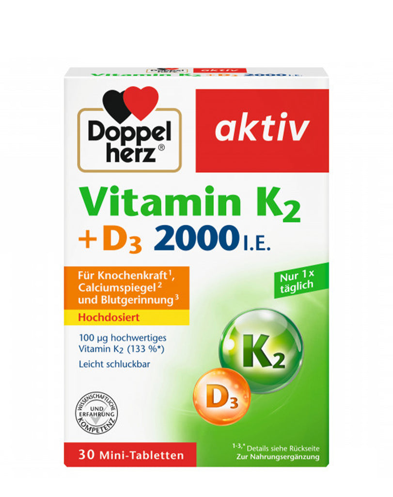 DoppelHerz Vitamin D3 + K2 * 30 – Pharmawest