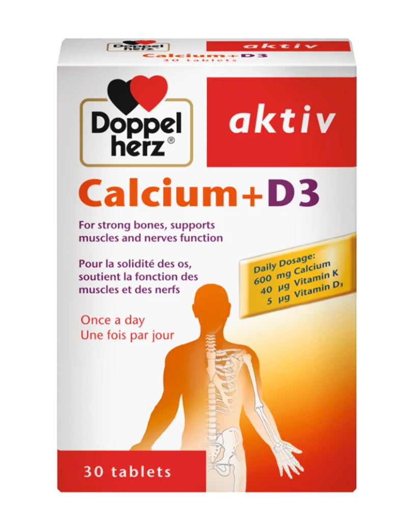 DoppelHerz Calcium Vitamin D3 * 30 – Pharmawest